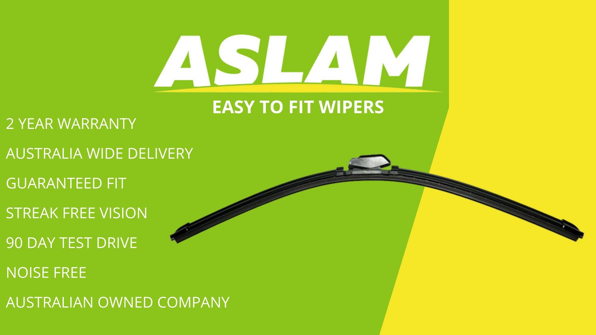 Aslam Wiper Blades The Easy To Fit Wiper Blades – Aslam Wipers Australia